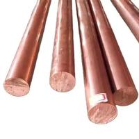 China 8mm 12mm 16mm Diameter Copper Ground Rod C12100 C1100 Pure Copper Bar with Standards for sale
