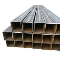 China Hot Rolled Metal Square Tube Black Iron Carbon Hollow Square Mild ERW Steel Pipe Welded Pipes and Tubes for sale