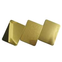 China Gold Mirror Stainless Steel Sheets For Decorative With Theoretical Weight Alloy Not for sale