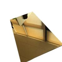 China Gold Mirror Stainless Steel Sheets For Decorative With Theoretical Weight Alloy Not for sale