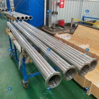 China 133mm*125mm*2940mm Titanium Gr2 Tube Targets Include Flange for sale