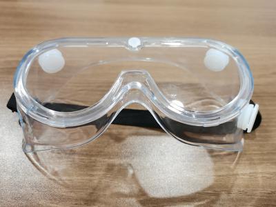 China Adult Eye Protection Goggles , Clear Safety Glasses With PVC + PC Lens for sale