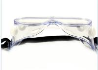 China Clear Lightweight Disposable Protective Goggles Ergonomic Curved Design for sale