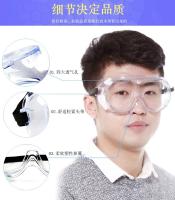 China Custom Logo Construction Safety Eye Protection Goggles PVC / PC Material for sale