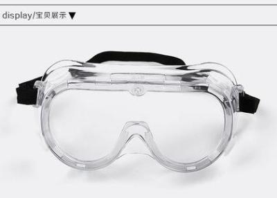 China Custom Logo Construction Safety Eye Protection Goggles PVC / PC Material for sale