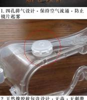 China PVC Dust Proof Eyeglasses , Uv Protection Safety Goggles Adjustable Elastic Band for sale