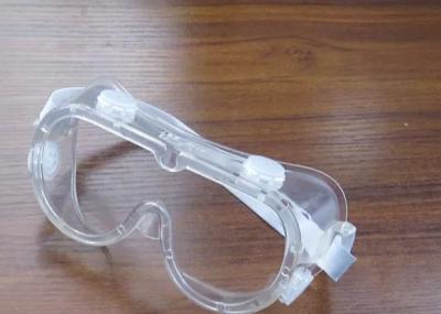 China PVC Dust Proof Eyeglasses , Uv Protection Safety Goggles Adjustable Elastic Band for sale