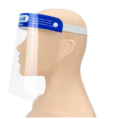 China Double Side Full Face Clear Face Shield , OEM Safety Dental Visor Face Shield for sale