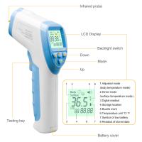 China Forehead No Touch Infrared Thermometer , Digital Infrared Thermometer Baby Custom Backlight Color for sale