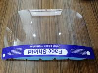 China Personal Protection Disposable Face Shield 330 * 220mm Size Transparent Color for sale