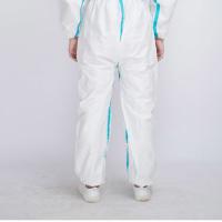 China Fire Retard Disposable Surgeon Gown , Knit Cuff Latex Free Disposable Theatre Gowns for sale