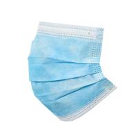 China Non Woven Blue Earloop Medical Mask No Glass Fibers Hypoallergenic For Public for sale