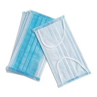 China Fliud Resistant Medical Face Mask , 95% BFE / PFE 3 Ply Non Woven Face Mask for sale