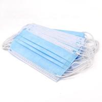 China Fliud Resistant Medical Face Mask , 95% BFE / PFE 3 Ply Non Woven Face Mask for sale