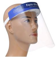 China Spittle Spatter Proof Disposable Face Shield 0.18mm Thickness FDA / CE Approval for sale