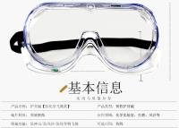 China Modern Design Disposable Protective Goggles Shatter Resistant PC Lens Comfortable for sale