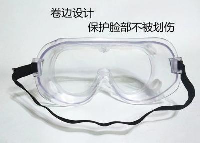 China PPE Disposable Protective Goggles 8.5 inch PC Lens With Adjdustable Elastic Band for sale