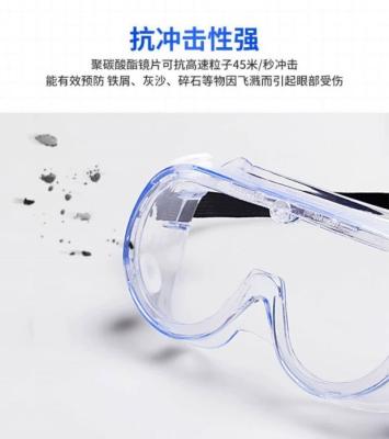 China Personalized Medical Safety Goggles , Anti Fog Surgical Glasses PVC PC Material for sale