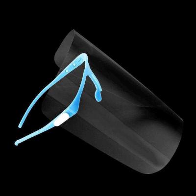 China Anti Fog Clear Elastic Band PET Plastic Face Shields for sale