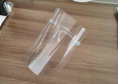 China Transparent Elastic Band PET Plastic Face Shields for sale