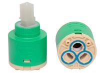 China Polished Surface Ceramic Faucet Valve Cartridge With Steps for sale