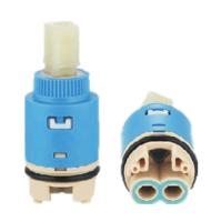 China 25mm Size Blue Color Faucet Ceramic Cartridge For Bathroom for sale