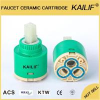 China Ceramic 35mm Bathroom Taps Faucet Valve Cartridge Flat Double Seal for sale