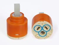 China Polished Surface Ceramic Faucet Valve Cartridge With Steps for sale
