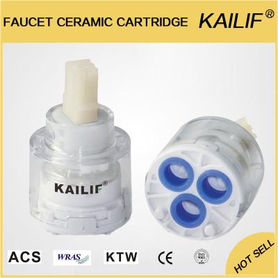 China Hot And Cold Water Ceramic Faucet Valve Cartridge 40mm for sale