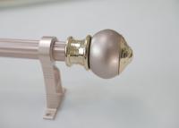 China Zinc Alloy 28mm SGS Metal Curtain Pole Finials for Curtain Rods for sale