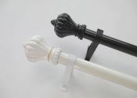 China 0.4mm Aluminum Alloy Curtain Rod Brackets for 16-35mm Drapery Rods for sale