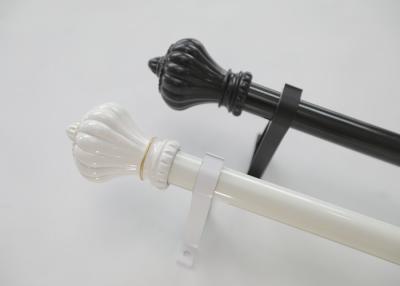China 0.4mm Aluminum Alloy Curtain Rod Brackets for 16-35mm Drapery Rods for sale