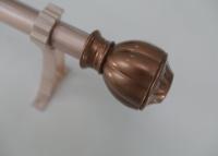 China 28mm Curtain Rod End Caps Decorative Finials for Living Room Injection Molded Plastic for sale