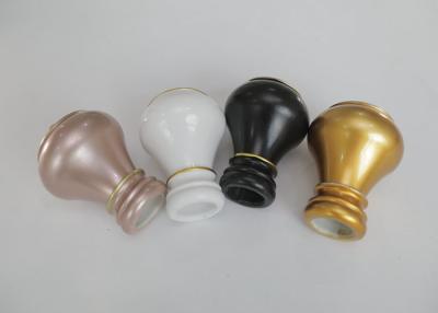 China Home Water Droplets Shape 16mm Curtain Pole Finials for sale
