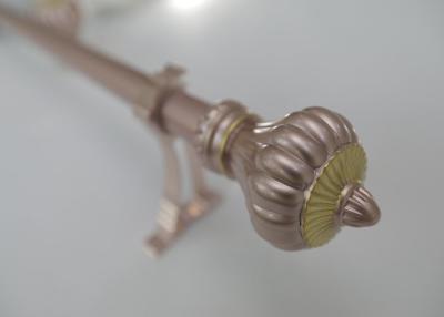China Decorative Dining Room 19mm Black Curtain Pole Finials for sale