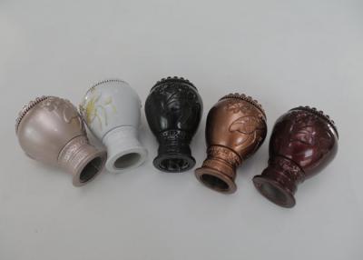 China 28mm Black Curtain Rod Ends for sale