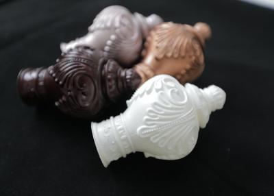 China Injection Molding Four Inch Curtain Rod Decorative End Caps for sale