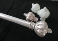 China Classical Style Window 1 Inch Plastic Curtain Rod Finials for sale