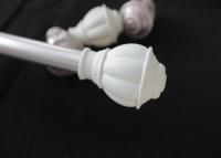China No Drilling Plastic 10cmx28mm Curtain Rod Finials for sale