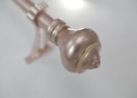China Office 10 Feet Iron Single Bracket Curtain Rail Finials for sale
