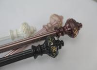 China Window European Style Injection Molding Curtain Rail Finials for sale