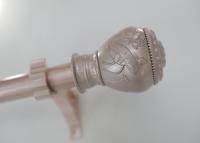 China One Inch Decorative Injection Molding Black Curtain Pole Ends for sale