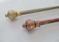 China Modern No Drilling White One Inch Curtain Pole Finials for sale