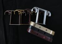 China Aluminum Ceiling Mount Curtain Rod Bracket 16mm 32mm Double Pipe Holder for sale