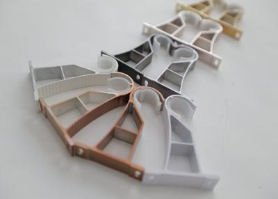 China Sliver Aluminum 9cmx5.5cm Curtains Pipe Holder for sale