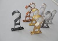 China Sliver Aluminum 9cmx5.5cm Curtains Pipe Holder for sale