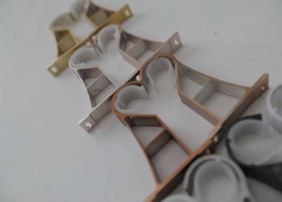 China Black 9cmx5.5cm Aluminum Drapery Rod Brackets for sale