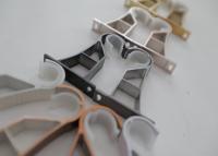 China Black 9cmx5.5cm Aluminum Drapery Rod Brackets for sale