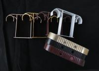 China Aluminum Ceiling Mount Double Curtain Rod Brackets 16mm 19mm 22mm 25mm 28mm 30mm 32mm for sale