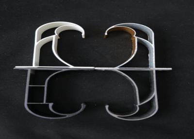 China 9.5cmx5.5cm Metal 0.3mm Ceiling Mount Curtain Rod Brackets for sale
